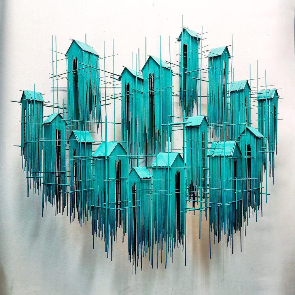 Les sculptures surréalistes d'architecture façon griffonage de David ...