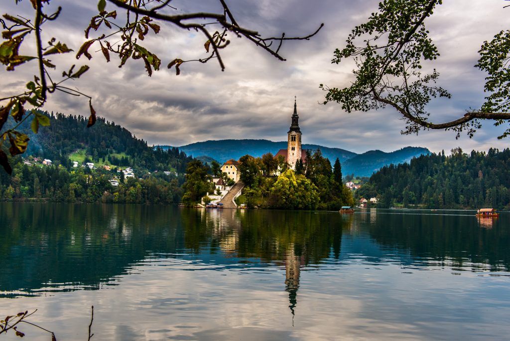 île du lac de Bled en Slovénie