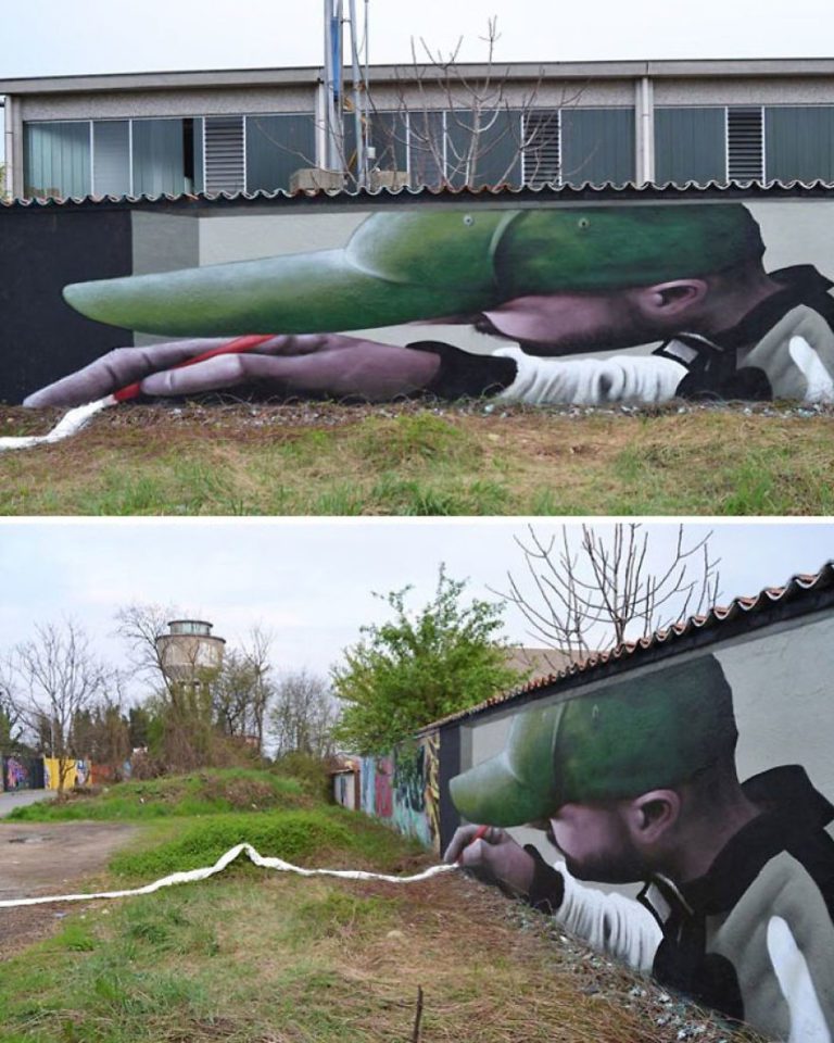Du street art qui interagit avec son environnement par Cheone - 2Tout2Rien
