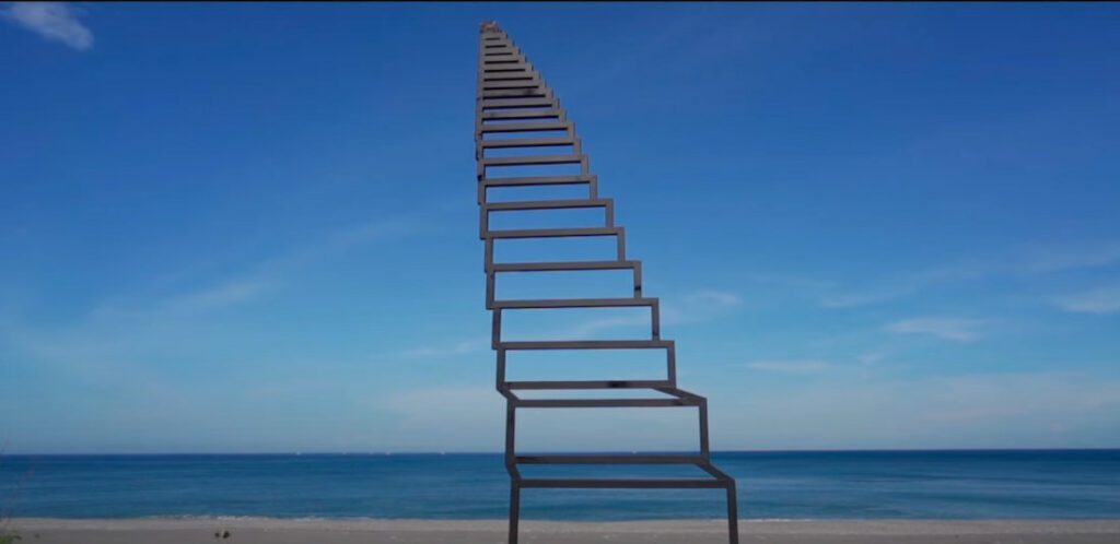 Stairway to heaven - une illusion d'optique d'un escalier vers le ...
